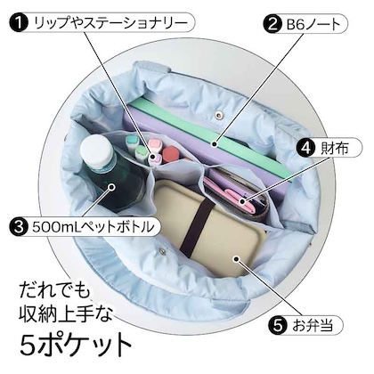 BAYFLOW 収納5ポケット キルティングバッグBOOK BLUE ＜ローソン・HMV限定＞ | 付録ネット [発売日カレンダー]